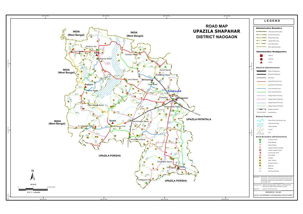 Mouza & Land Use Maps of Sapahar Upazila, Naogaon, Bangladesh - Tourism ...