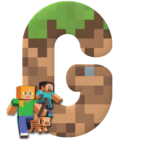 M. Michielin Alphabets: MINECRAFT ALPHABET LETTER PNG, #minecraft