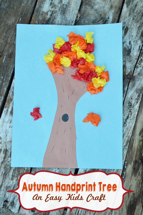 Autumn Handprint Tree: An Easy Kids Craft - A Modern Day Fairy Tale