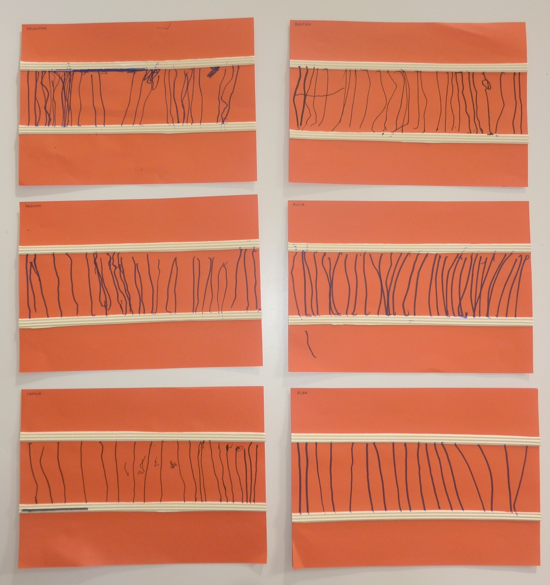 Encore des traits verticaux