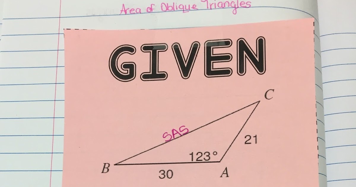 misscalcul8: Area of Oblique Triangles