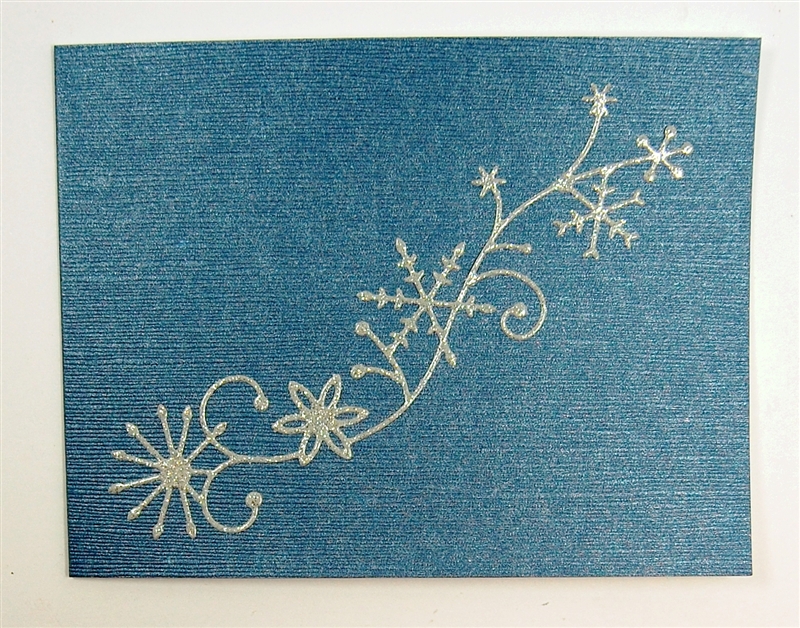 Capadia Designs: Simple Snowflake Swirl Card