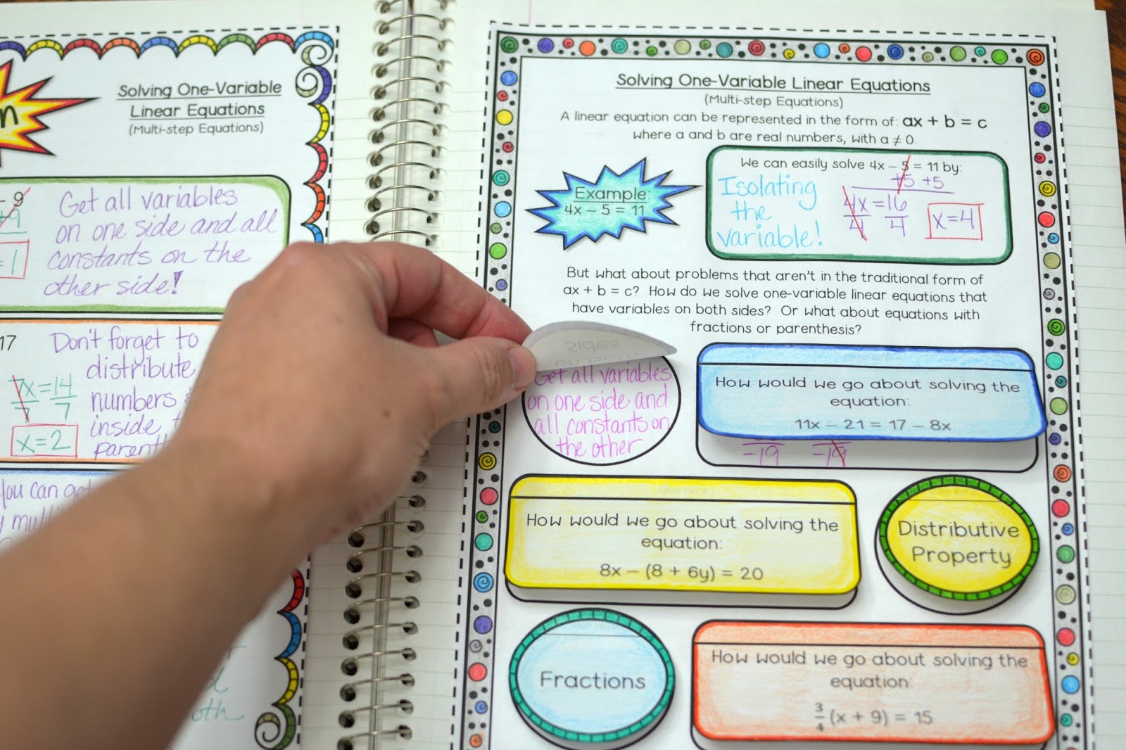 Math in Demand: Algebra Interactive Notebook