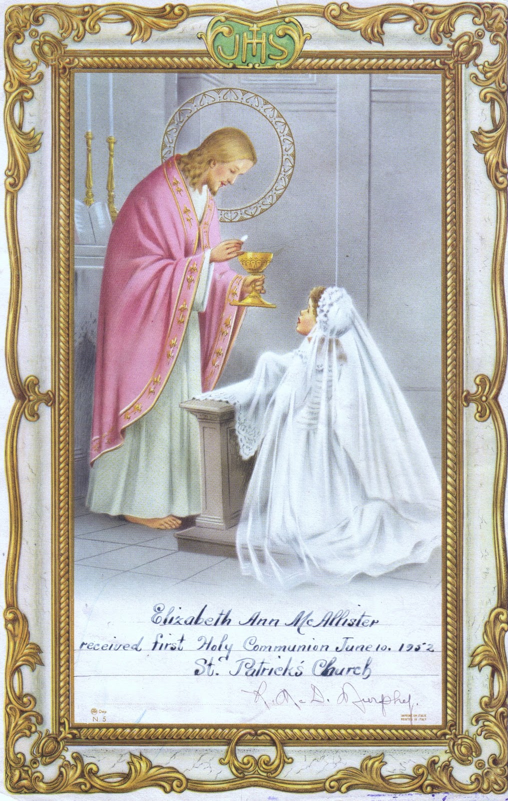 ST PATRICK'S CONVENT SCHOOL: FIRST COMMUNION AND CONFIRMATION