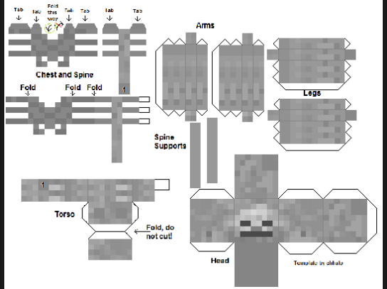 MineCraft PaperCraft Guide: Papercrfat Monsters