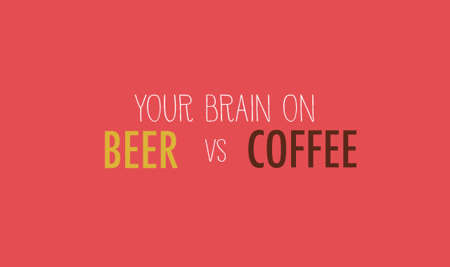 Your Brain On Beer VS. Coffee #Infographic - Visualistan