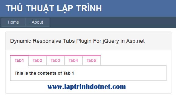 Dynamic Responsive Tabs Plugin For jQuery in Asp.net - lập trình đốt nét