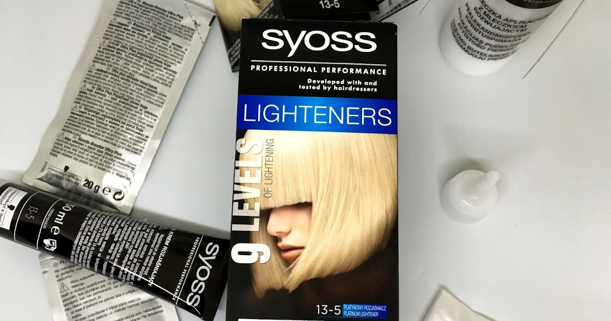 SYOSS Lighteners plaukų dažai, šviesinantys iki 9 lygių "13-5 Platinum ...