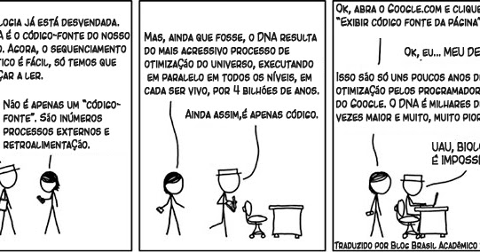 O DNA, por XKCD
