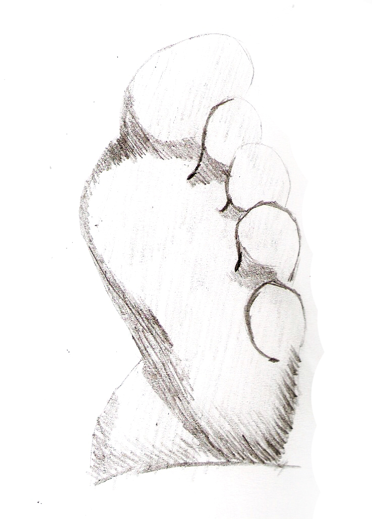 diseño: bocetos de pies