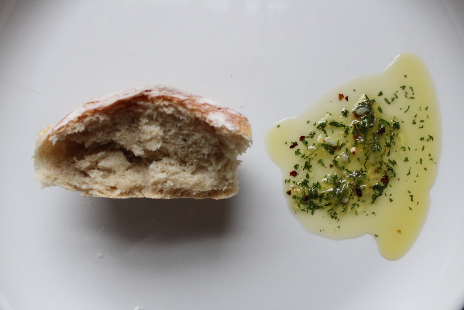 French Boule Rolls with Garlic Dipping Oil