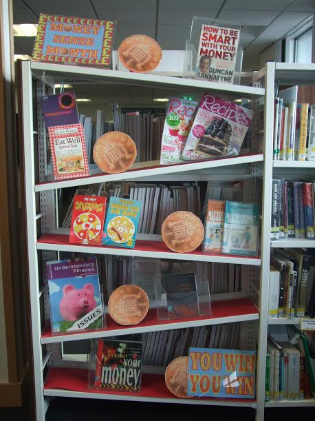 Library Displays: Money Sense Month