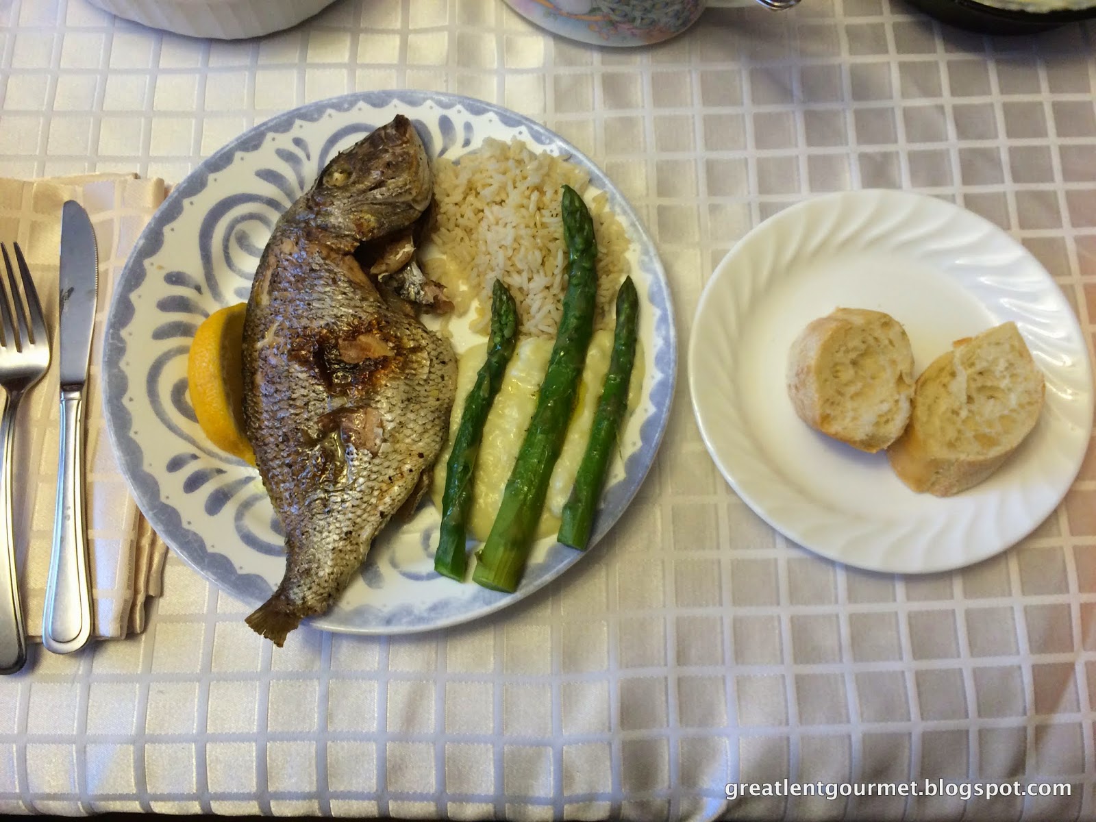 Great Lent Gourmet: Day 30: March 25th Dinner - Tsipoura Fish (Sea ...