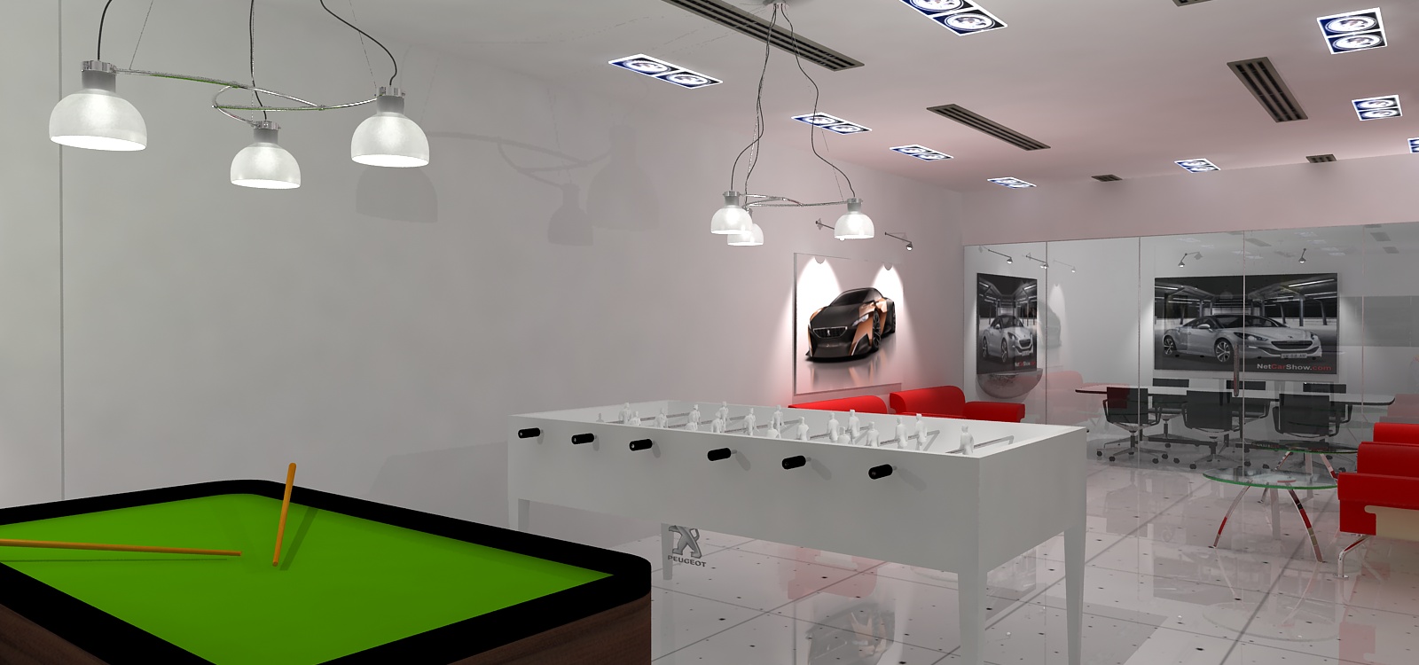 Gurooji Design: Peugeot Service station design