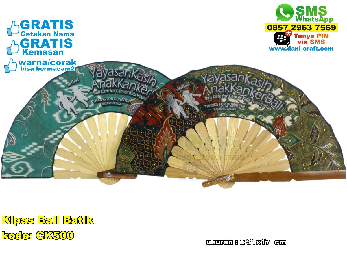 Kipas Bali Batik | Souvenir Pernikahan