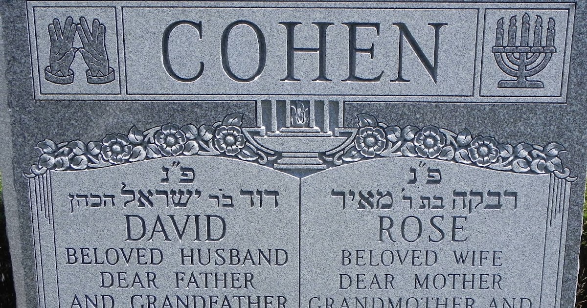 (going) The Extra Yad: Tombstone Tuesday: David and Rose Cohen, Beth ...