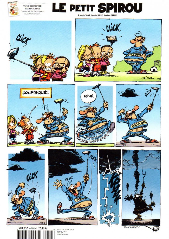 MYSTERY COMICS: Critique 959 : SPIROU N° 4084 (20 Juillet 2016)