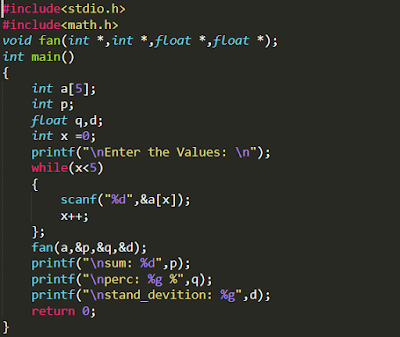 Write a function that receives 5 integers and returns the sum , average ...