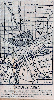 Journey to the Past: Riot Area Aflame in Detroit, Michigan