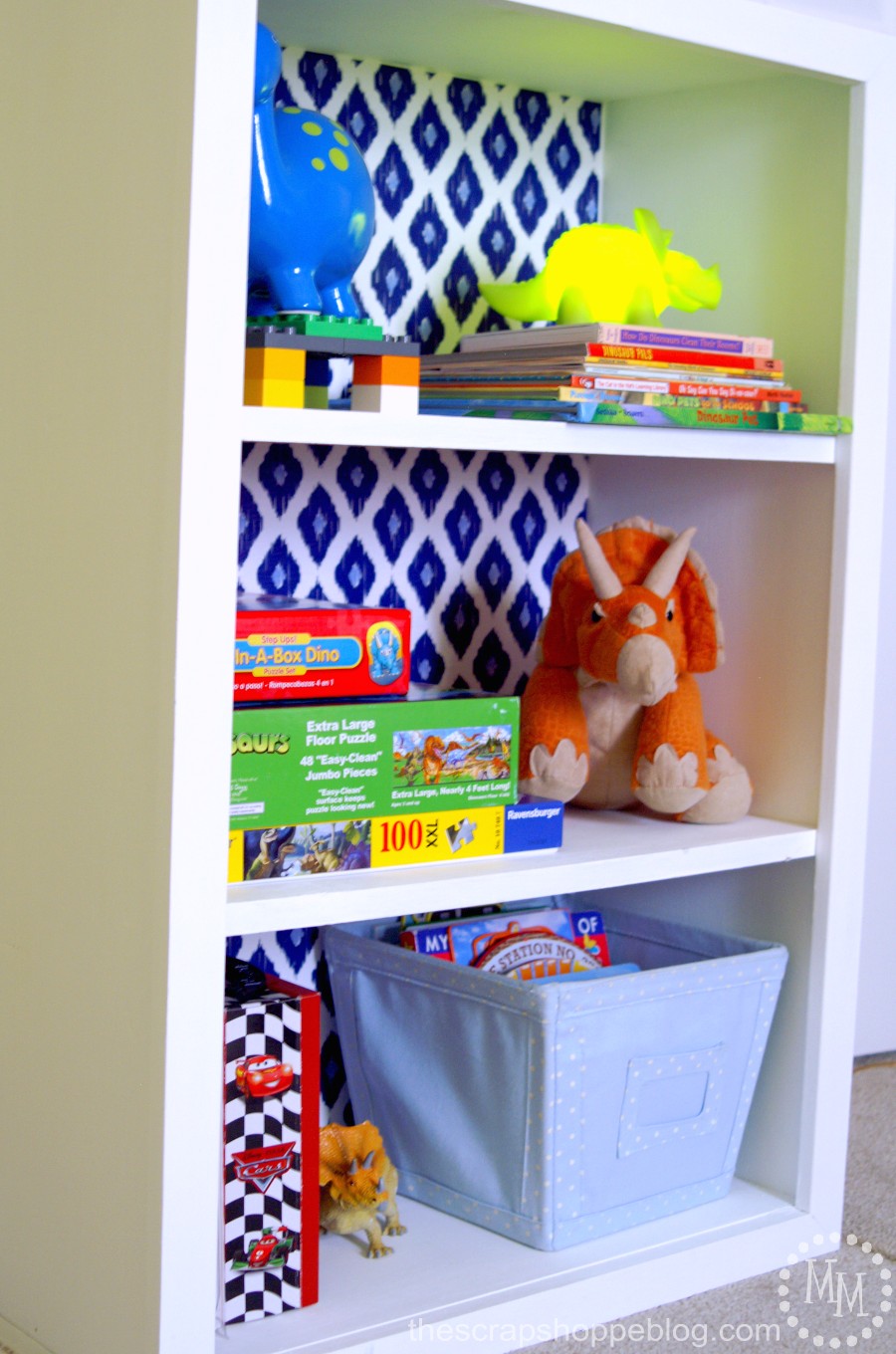 Modern Shelf Makeover - The Scrap Shoppe