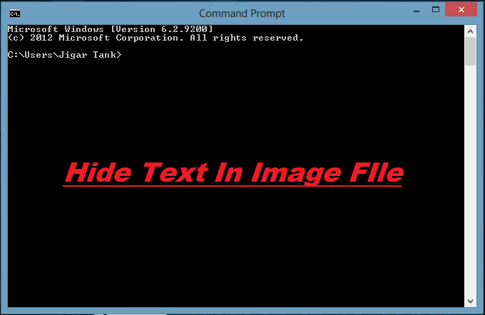 How to Hide Text In Image File - AndowMac