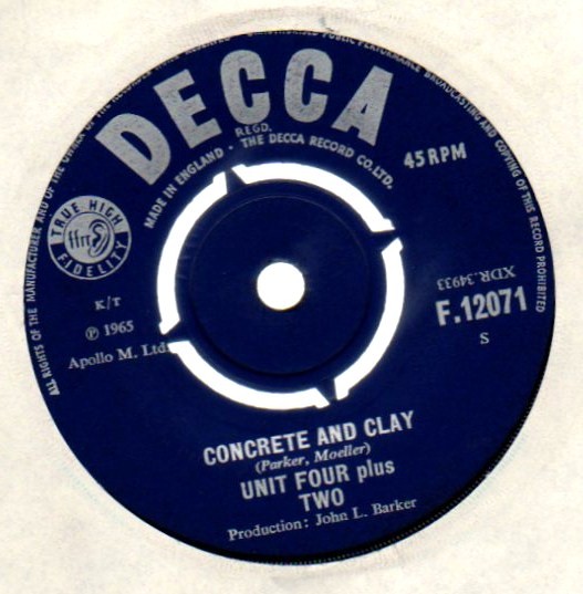 VINYL RECORDS: UNIT FOUR PLUS TWO - CONCRETE AND CLAY