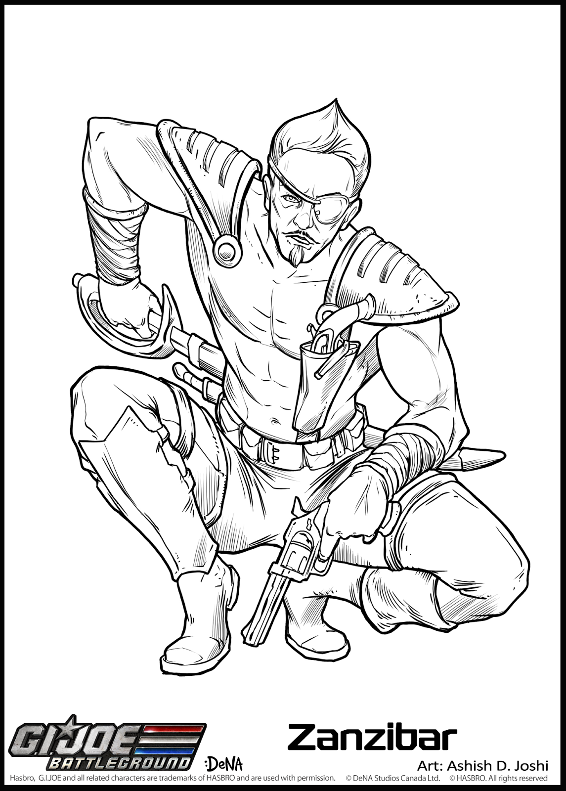 ATOMIC HERMIT: G.I.JOE Battleground line Art