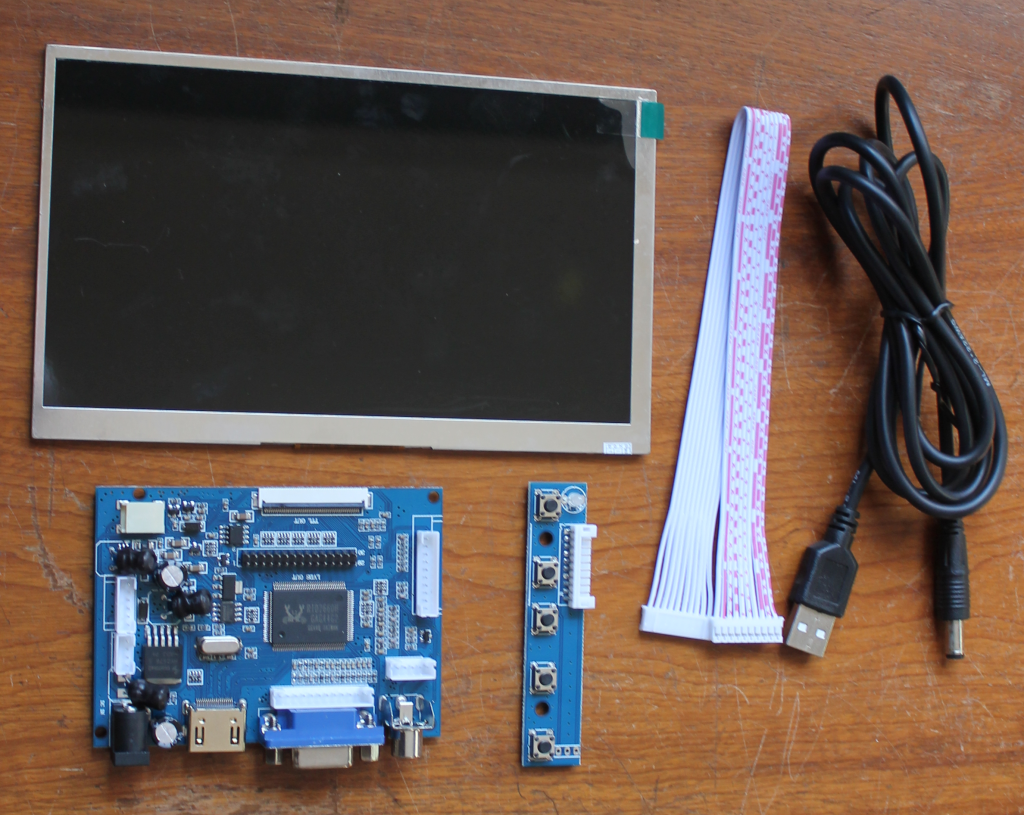 DQSoft: Display LCD 7 Polegadas com Entradas HDMI, VGA e Vídeo Composto