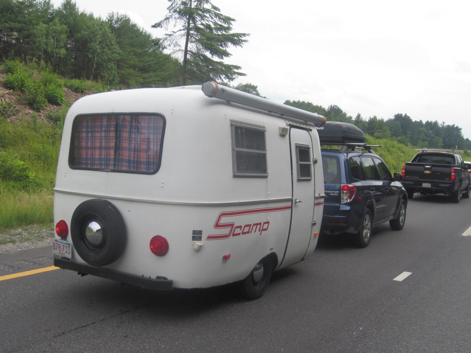 Relaxshacks.com: The Scamp- A micro camper (spotted on the highway in NH)