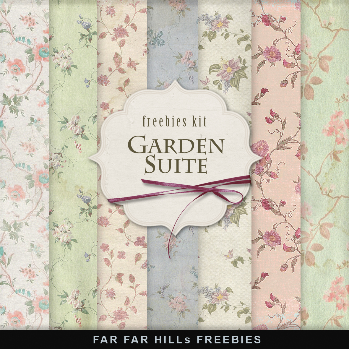 Freebies Vintage Style Paper Kit - Garden Suite:Far Far Hill - Free ...