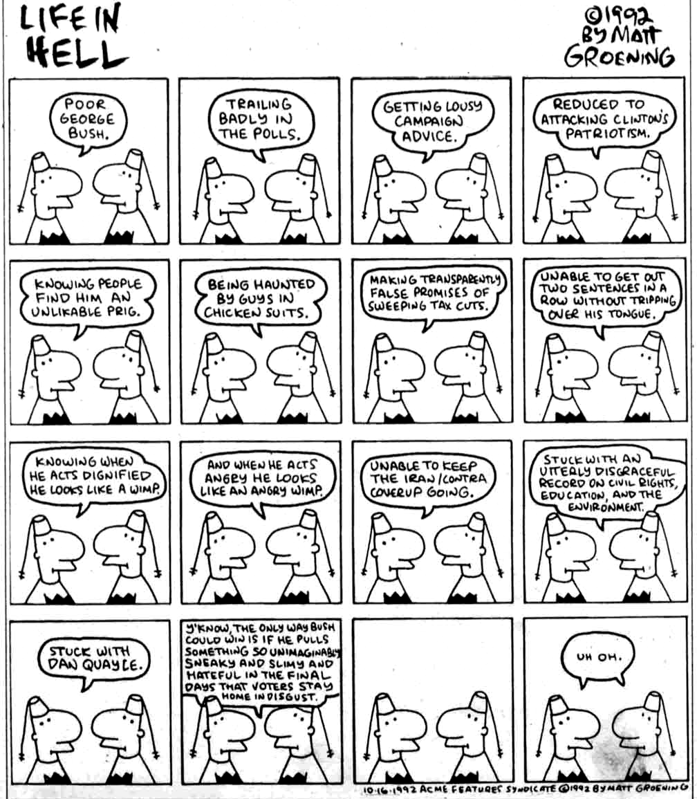 Bongo's Ultimate Life in Hell Archive : Life in Hell 1992 Archive