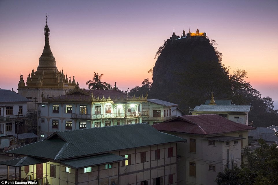 Suy tư... Thinking...: Perched on top of a volcano and guarded by ...