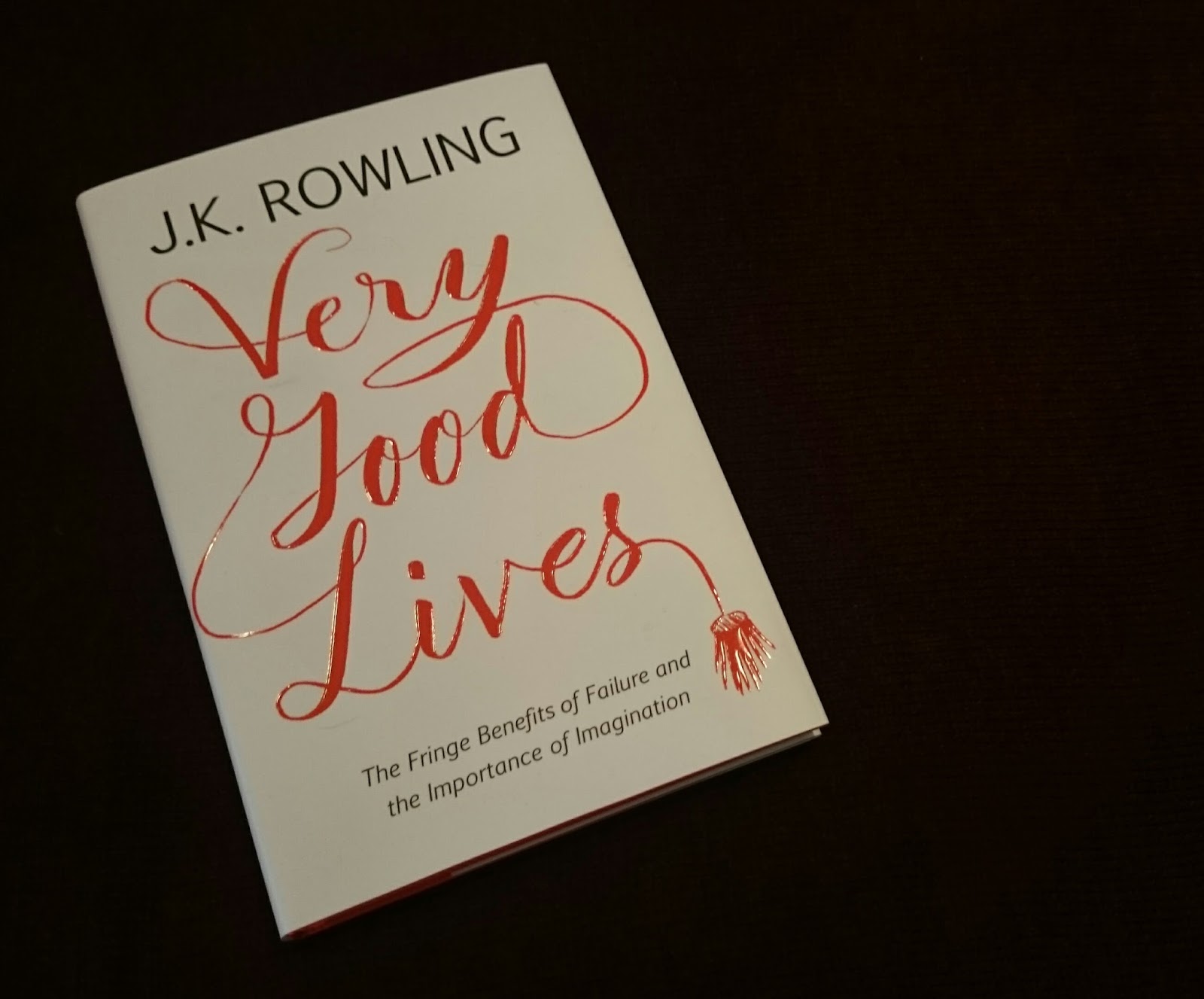Copos de papel: Fotoreseña: Very good lives, J.K.Rowling