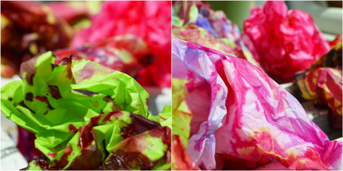 iLoveToCreate Blog: DIY Tie Dyed Tissue Paper