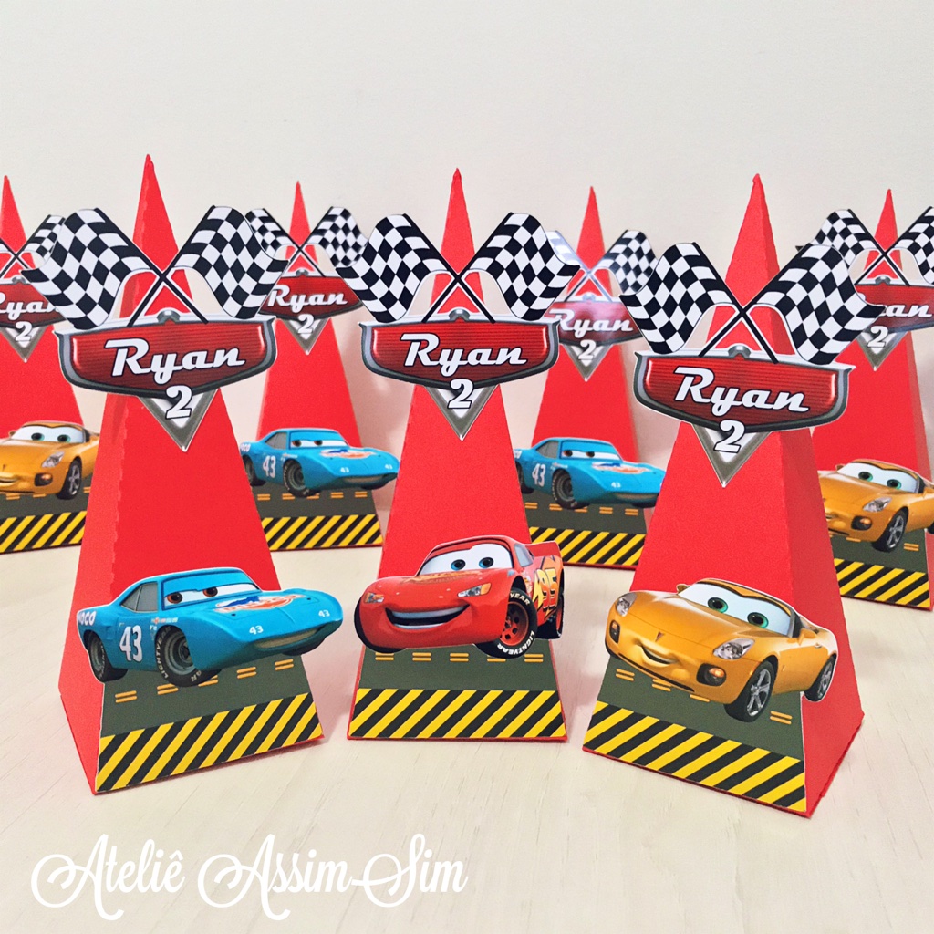 Ateliê AssimSim - Festas Personalizadas: Carros Disney - Ryan 2 Anos