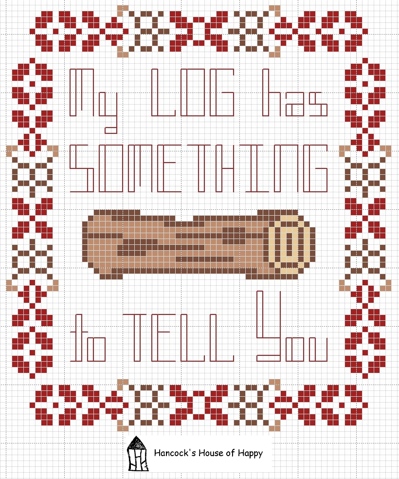 hancock's house of happy: Log Lady Decor: Free Twin Peaks Cross Stitch ...