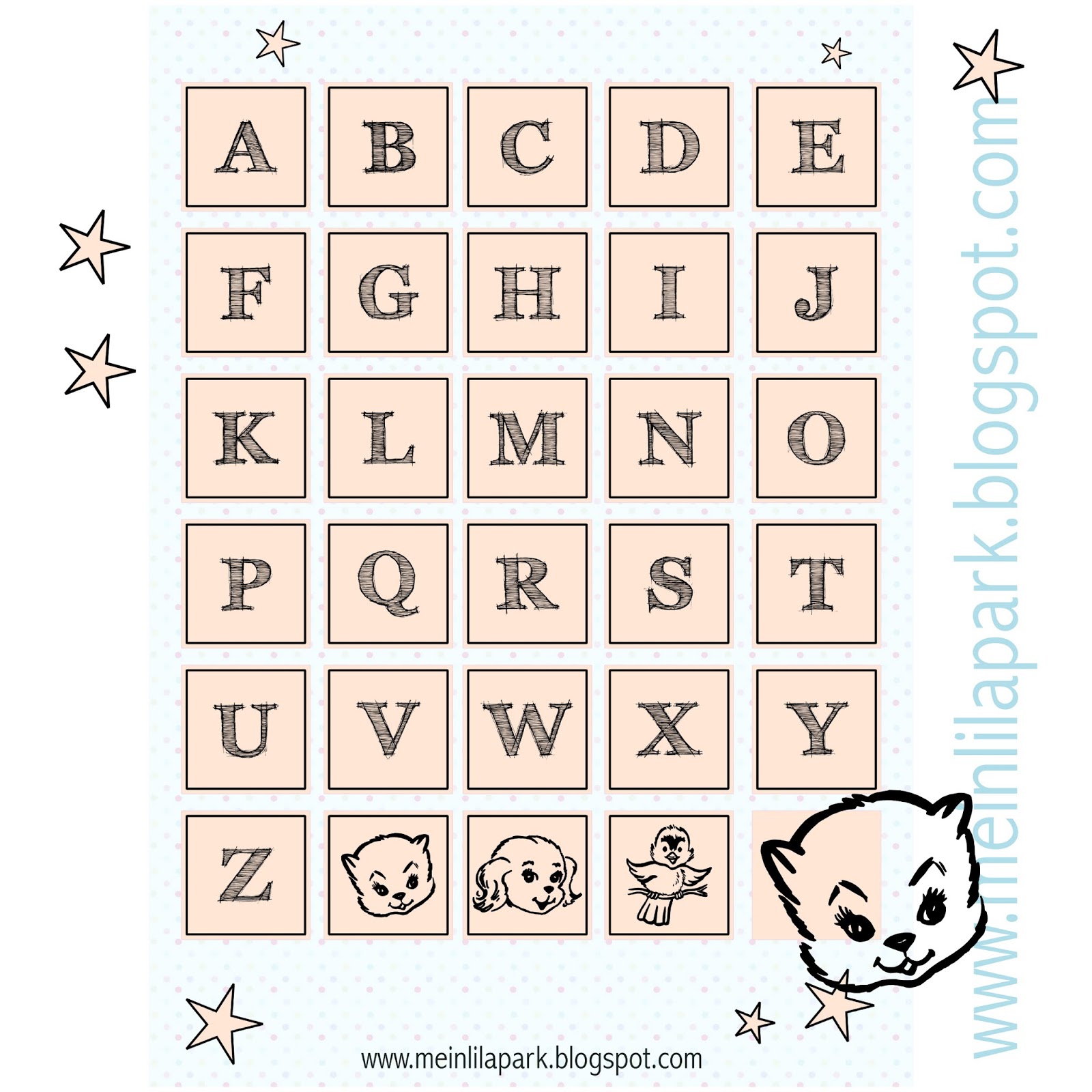 Cute Alphabet Letters Printable