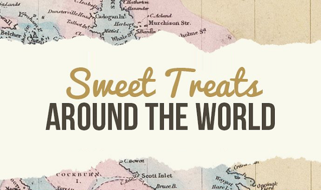 Sweet Treats Around the World #infographic - Visualistan