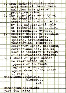 maschinengeschrieben: Basic Principles for Typewriting Identification.