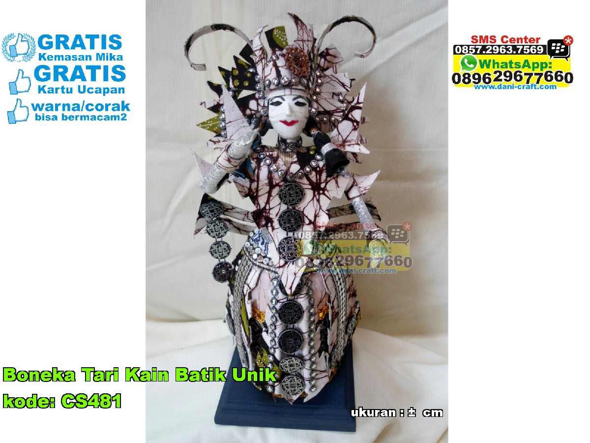 Boneka Tari Kain Batik Unik | Souvenir Pernikahan