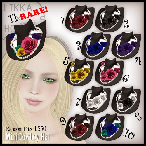 【新作 Gacha】Mini Cowboy Hat