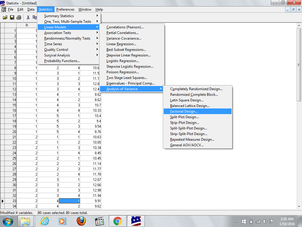 How To Use Statistix Software For Analyzing Data To Make Anova In Agriculture Research