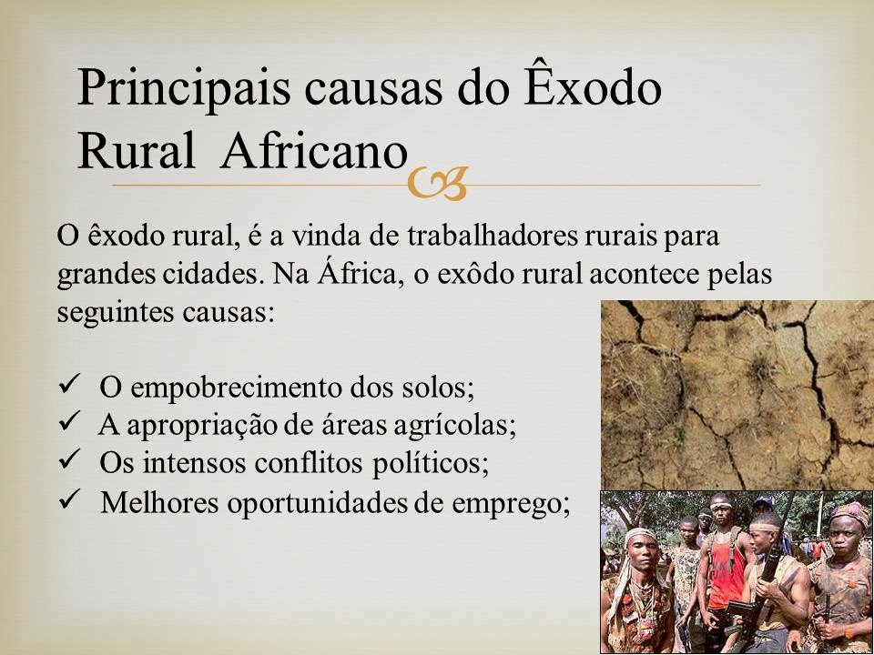 GeoBlog!: Êxodo Rural e Urbanização na África