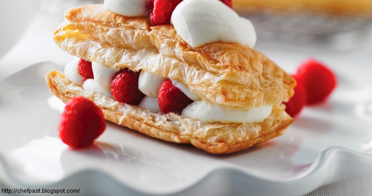 White Chocolate-Cream filled Pastries - pastry recipes