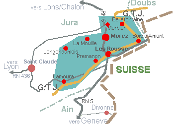 Jura: location de chalet : Les Rousses