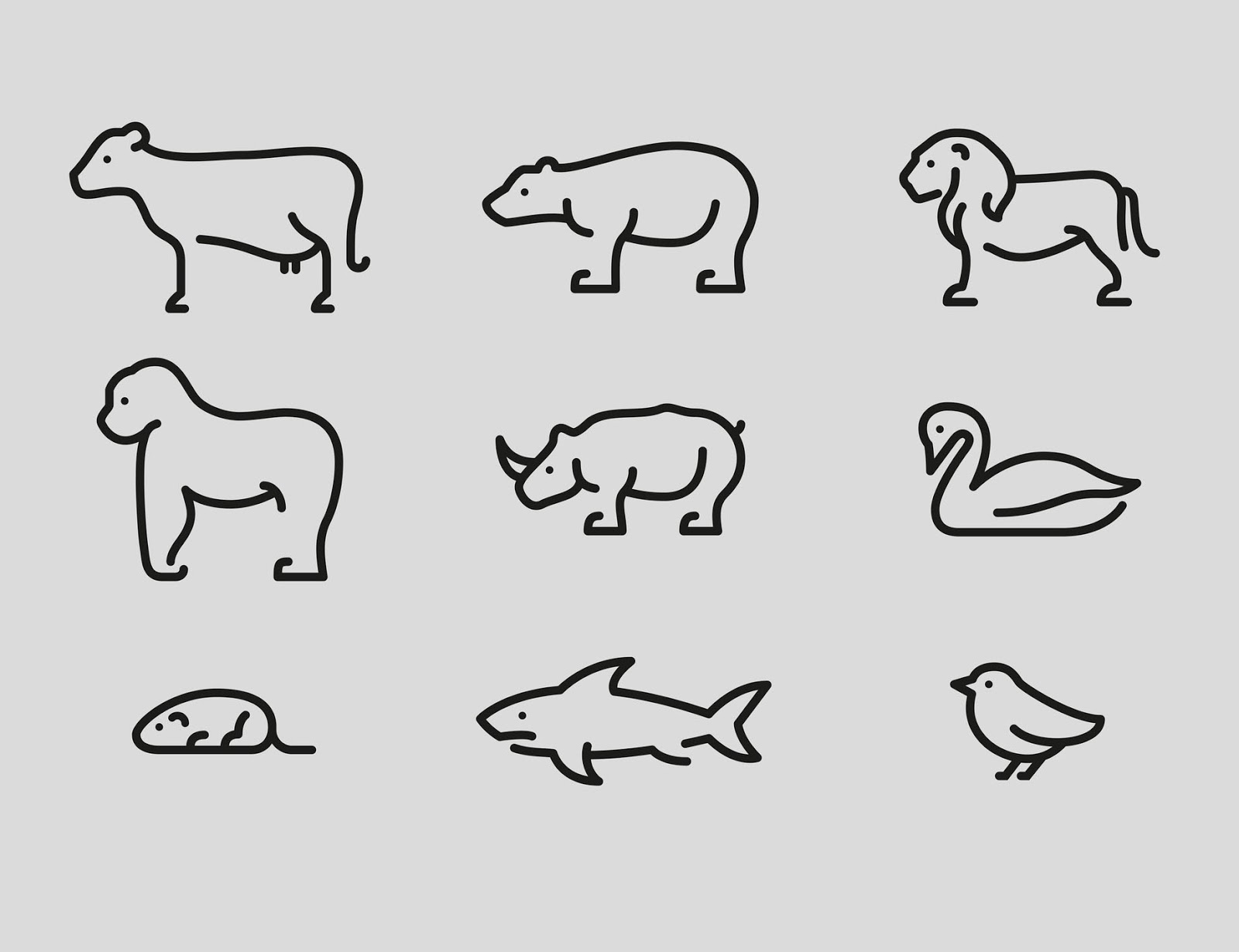 kru-nadpapont-nvc: ออกแบบ Zoo Pictograms(วิชา การออกแบบนิเทศศิลป์)