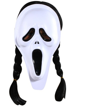 Topeng Scream / Topeng Hantu (dilengkapi Wig/rambut) | Jual Topeng