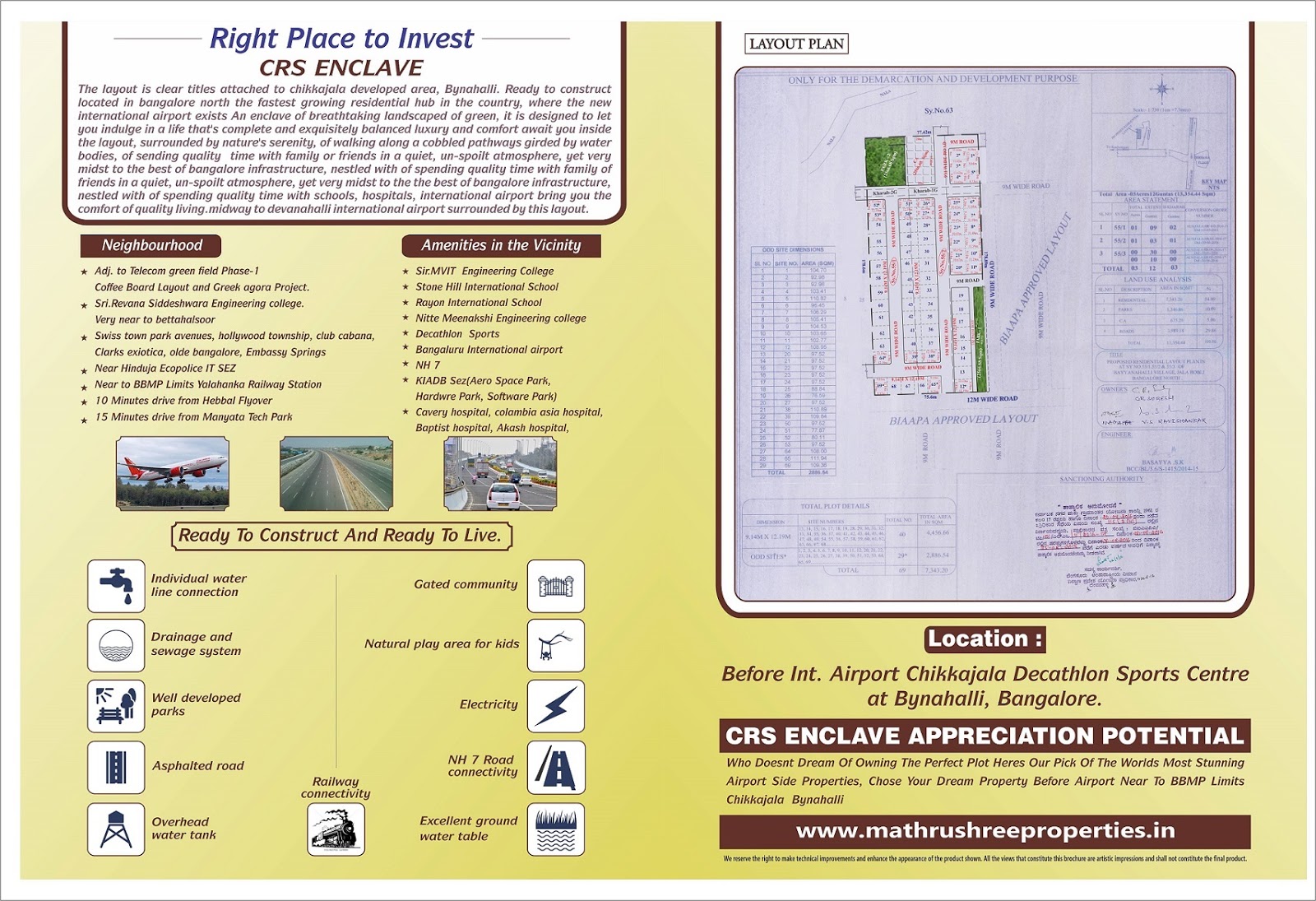 CRS ENCLAVE : CRS ENCLAVE BIAAPA APPROVED LAYOUT