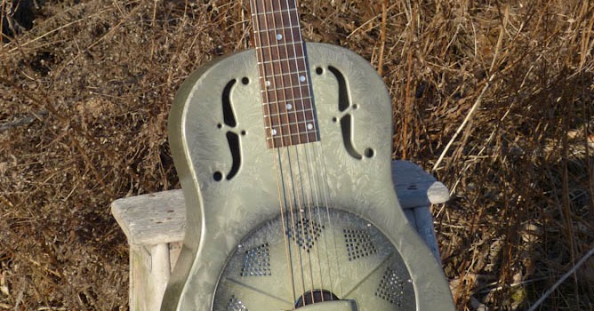 2006 National Delphi "Frosted Duco" Resonator guitar