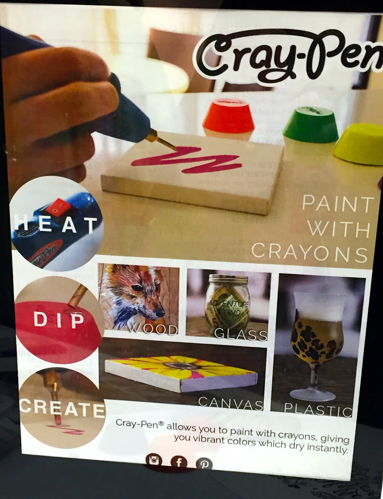Cray-Pen Colored Pigment Melted Wax Crayon Painting Set by Surebonder ...